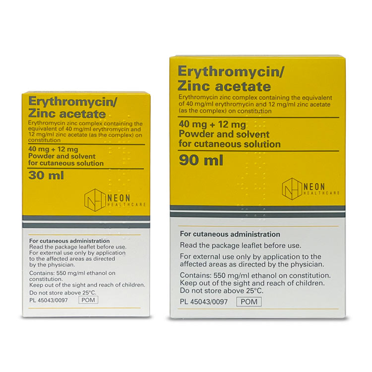 Buy Erythromycin lotion (Zineryt) Online for Acne £16 - Dr Fox